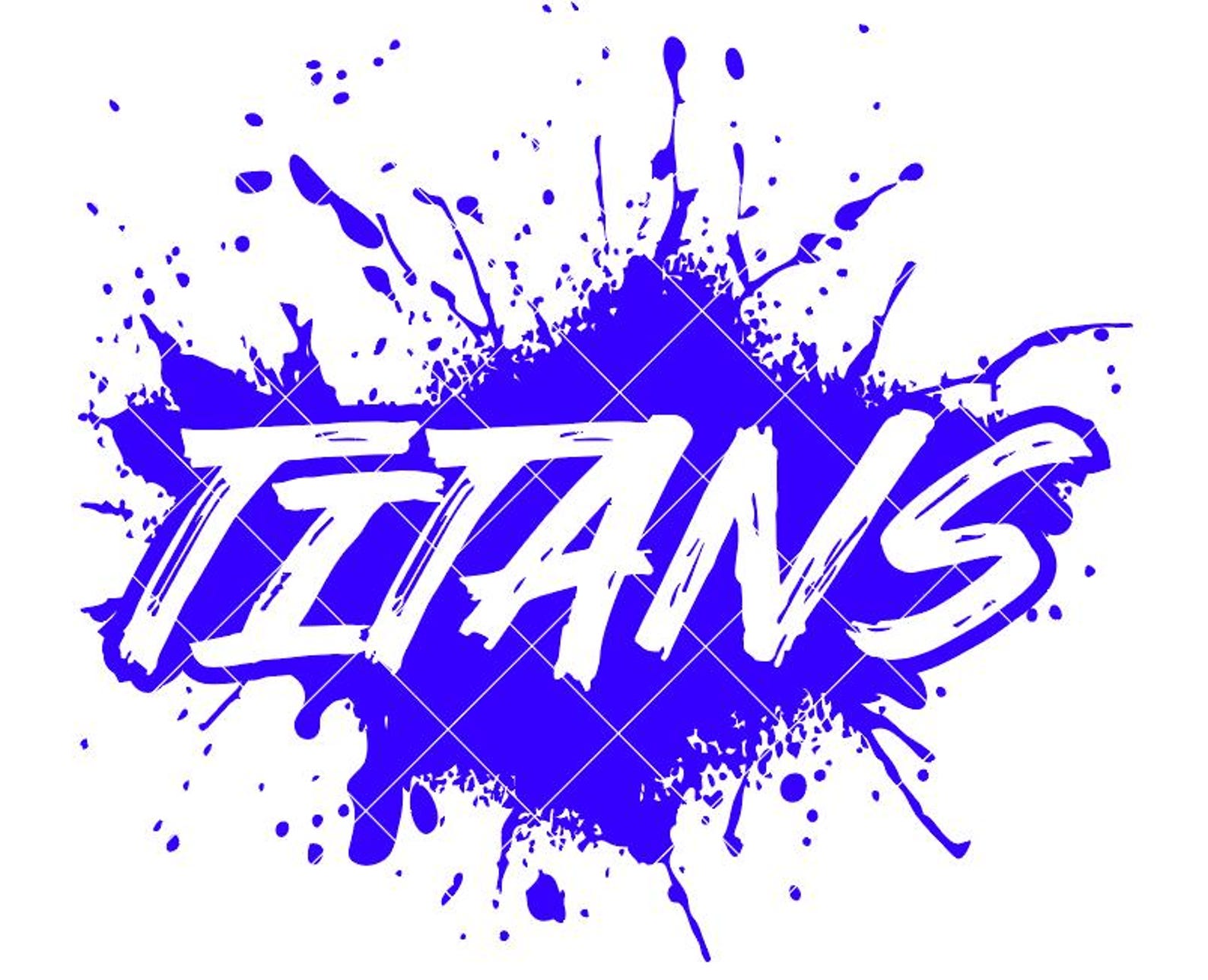 Titans Paint Splatter Design - SVG/DXF/PNG File for Cutting Machines ...