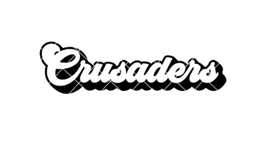 Crusaders Retro Script Regular and Distressed - SVG/DXF/PNG File for ...