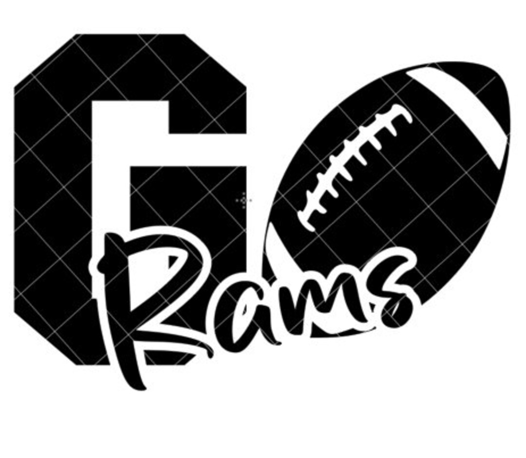 Go Rams Football - SVG/DXF/PNG File for Cutting Machines and ...