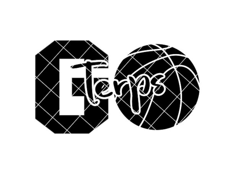 Go Terps Basketball - SVG/DXF/PNG File for Cutting Machines and ...