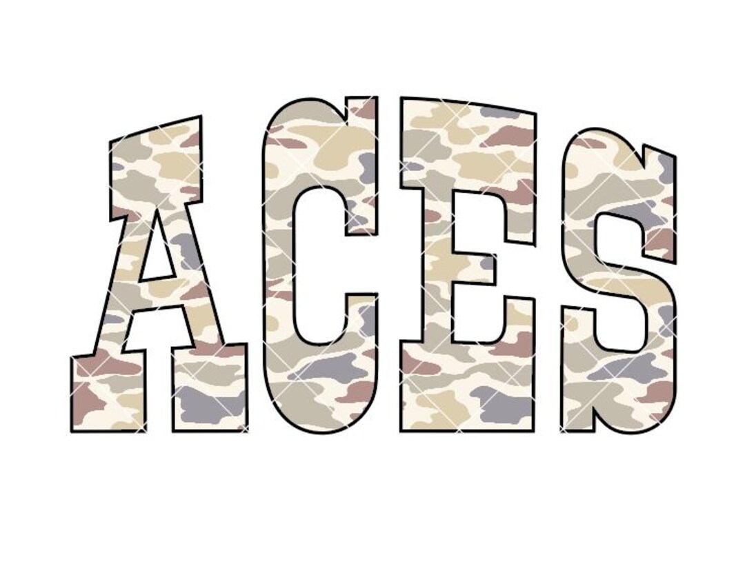 Aces Arched Camo Design - PNG/JPG File for Printing and Sublimation - Etsy