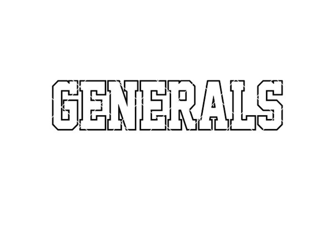 Generals - SVG/DXF/PNG File for Cutting Machines and Sublimation - Etsy