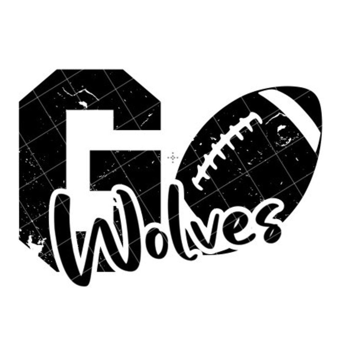 Go Wolves Football SVG/DXF/PNG File for Cutting Machines and ...