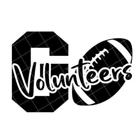 Go Volunteers Football SVG/DXF/PNG File for Cutting Machines - Etsy