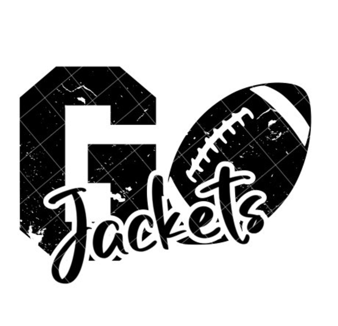 Go Jackets Football SVG/DXF/PNG File for Cutting Machines - Etsy