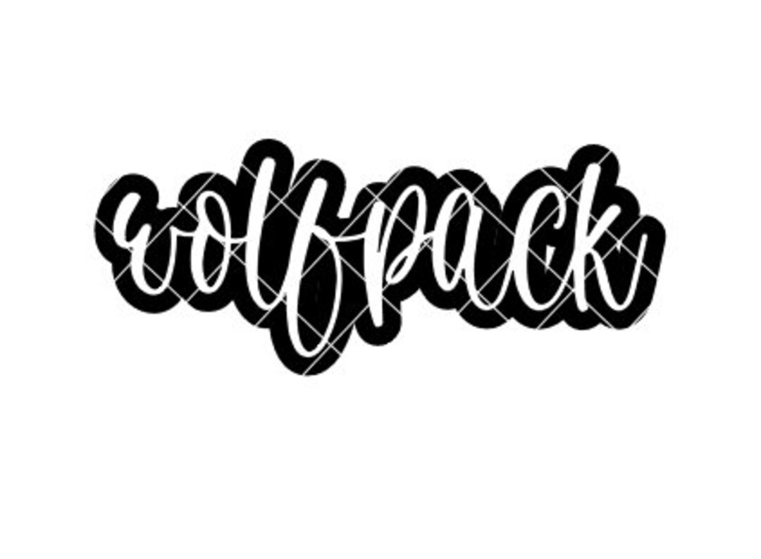 Wolfpack SVG/DXF/PNG File for Cutting Machines and Sublimation - Etsy