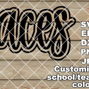 Aces With Thin Outline - SVG/DXF/PNG File for Cutting Machines or ...