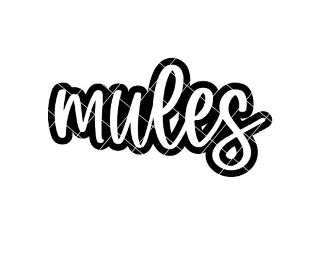 Mules - SVG/DXF/PNG File for Cutting Machines and Sublimation - Etsy