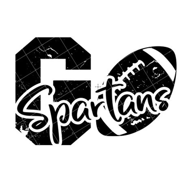 Go Spartans Football SVG/DXF/PNG File for Cutting Machines - Etsy