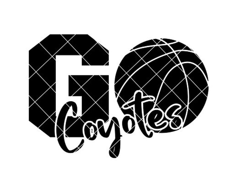Go Coyotes Basketball - SVG/DXF/PNG File for Cutting Machines and ...