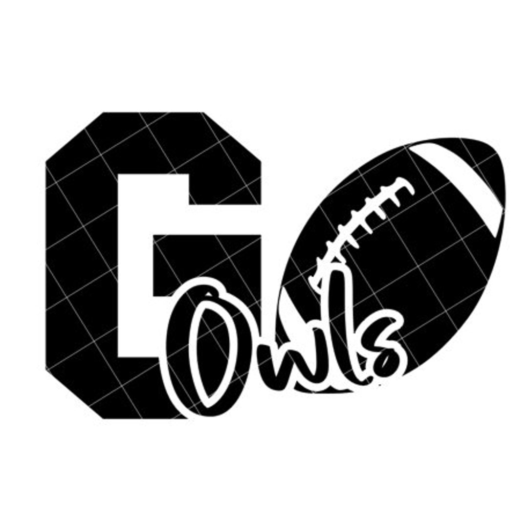 Go Owls Football - SVG/DXF/PNG File for Cutting Machines and ...