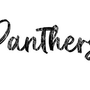 Panthers Cursive Svg - Etsy UK