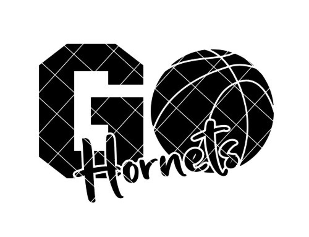 Go Hornets Basketball - SVG/DXF/PNG File for Cutting Machines and ...