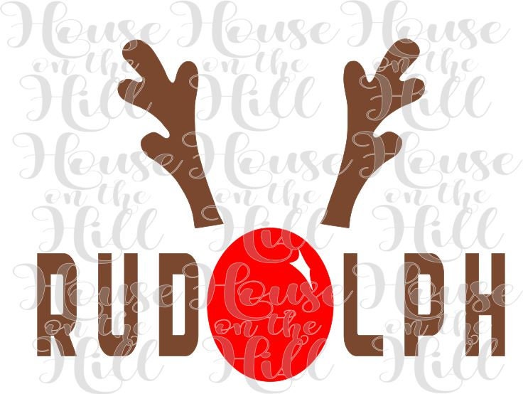 Rudolph SVG/DXF/PNG File for Cutting Machines - Etsy