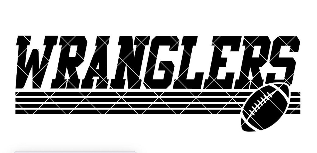Wranglers Football Design - SVG/DXF/PNG File for Cutting Machines ...