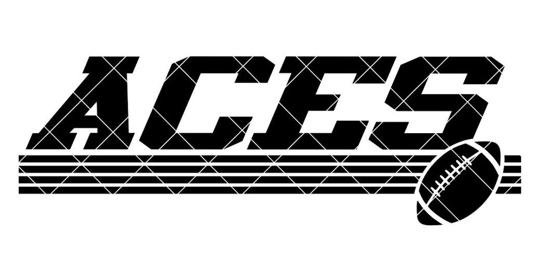 Aces Football Design - SVG/DXF/PNG File for Cutting Machines ...