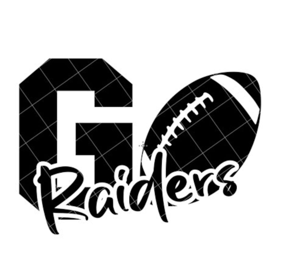 Go Raiders Football - SVG/DXF/PNG File for Cutting Machines and ...