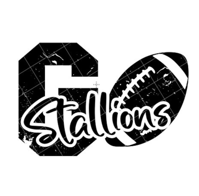 Go Stallions Football - SVG/DXF/PNG File for Cutting Machines and ...