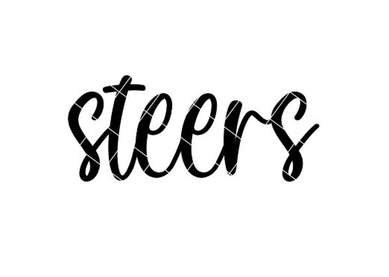 Steers - SVG/DXF/PNG File for Cutting Machines and Sublimation - Etsy
