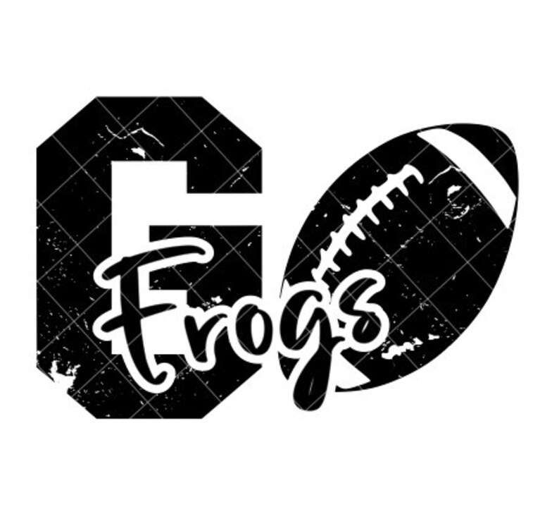 Go Frogs Football SVG/DXF/PNG File for Cutting Machines and - Etsy