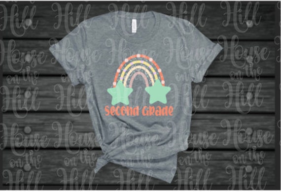 Second Grade Rainbow SVG/DXF/PNG Files for Cutting Machines | Etsy