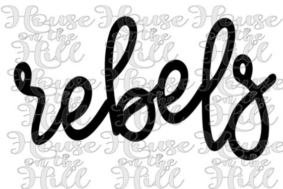 Rebels SVG/DXF File for Cutting Machines - Etsy