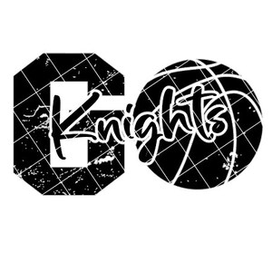 Go Knights Basketball - SVG/DXF/PNG File for Cutting Machines and ...