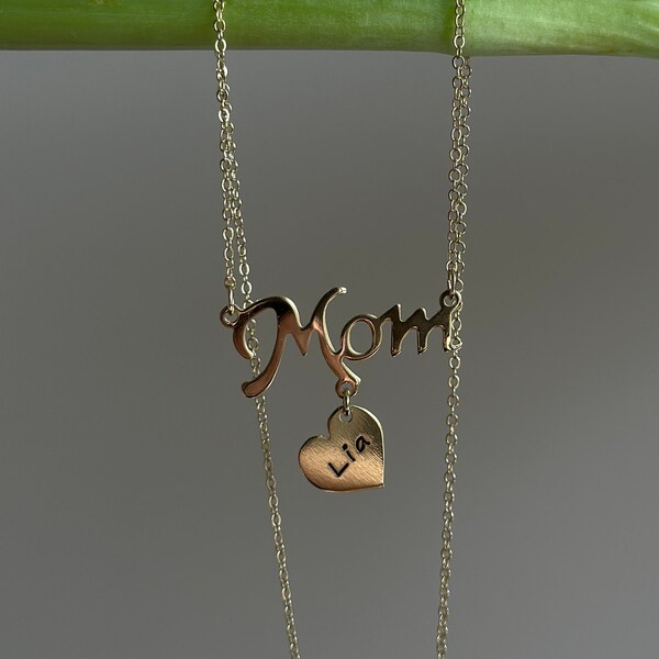 Custom Heart Text Pendant Etsy