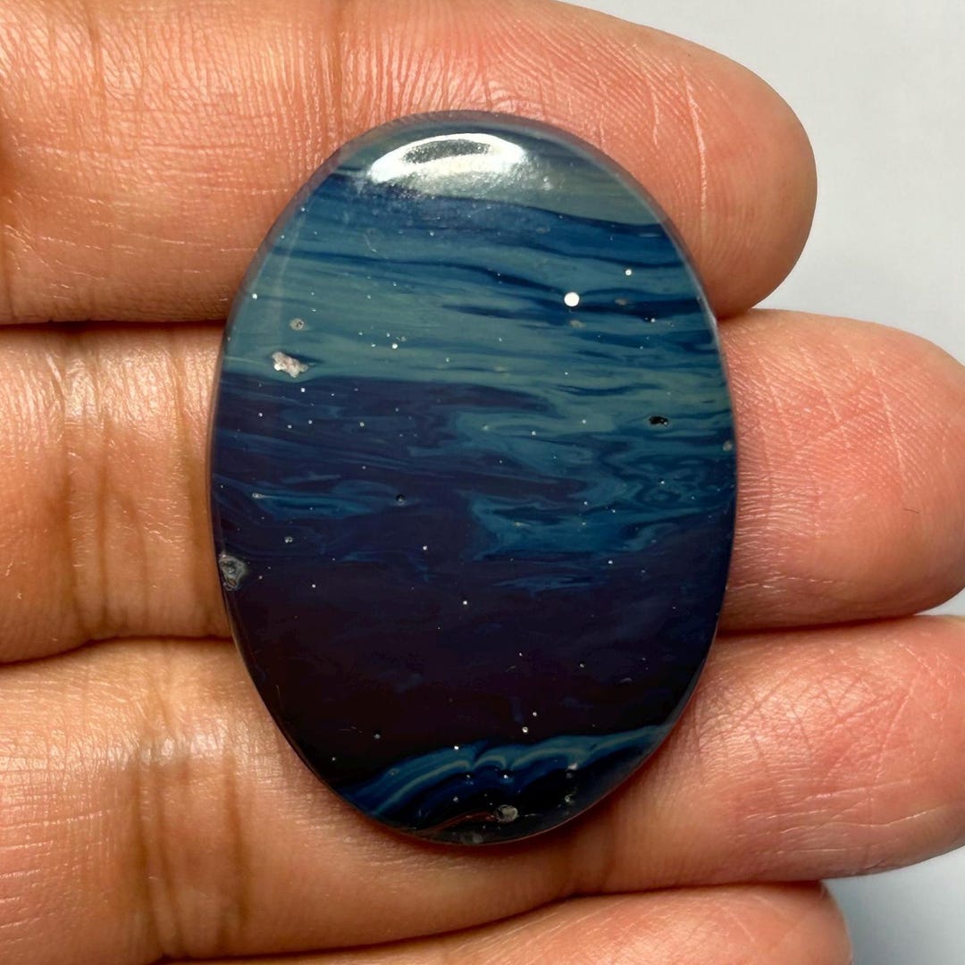 Leland Bluestone Cabochon Gemstone Natural 37x27x7 MM, 57.65 Cts - Etsy