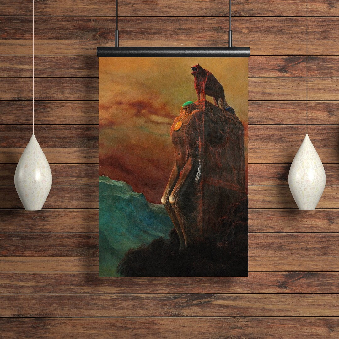 Zdzislaw Beksinski Poster A3, Surreal Print, Beksinski Artwork, Surreal ...