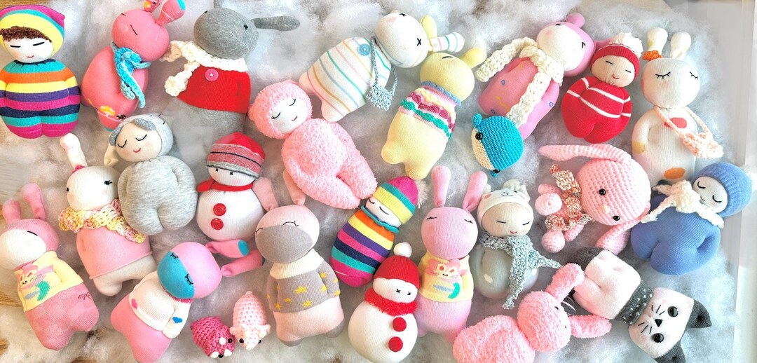 Handmade Sock Doll/plushie/bunny and Crochet | 100% Cotton, Soft ...