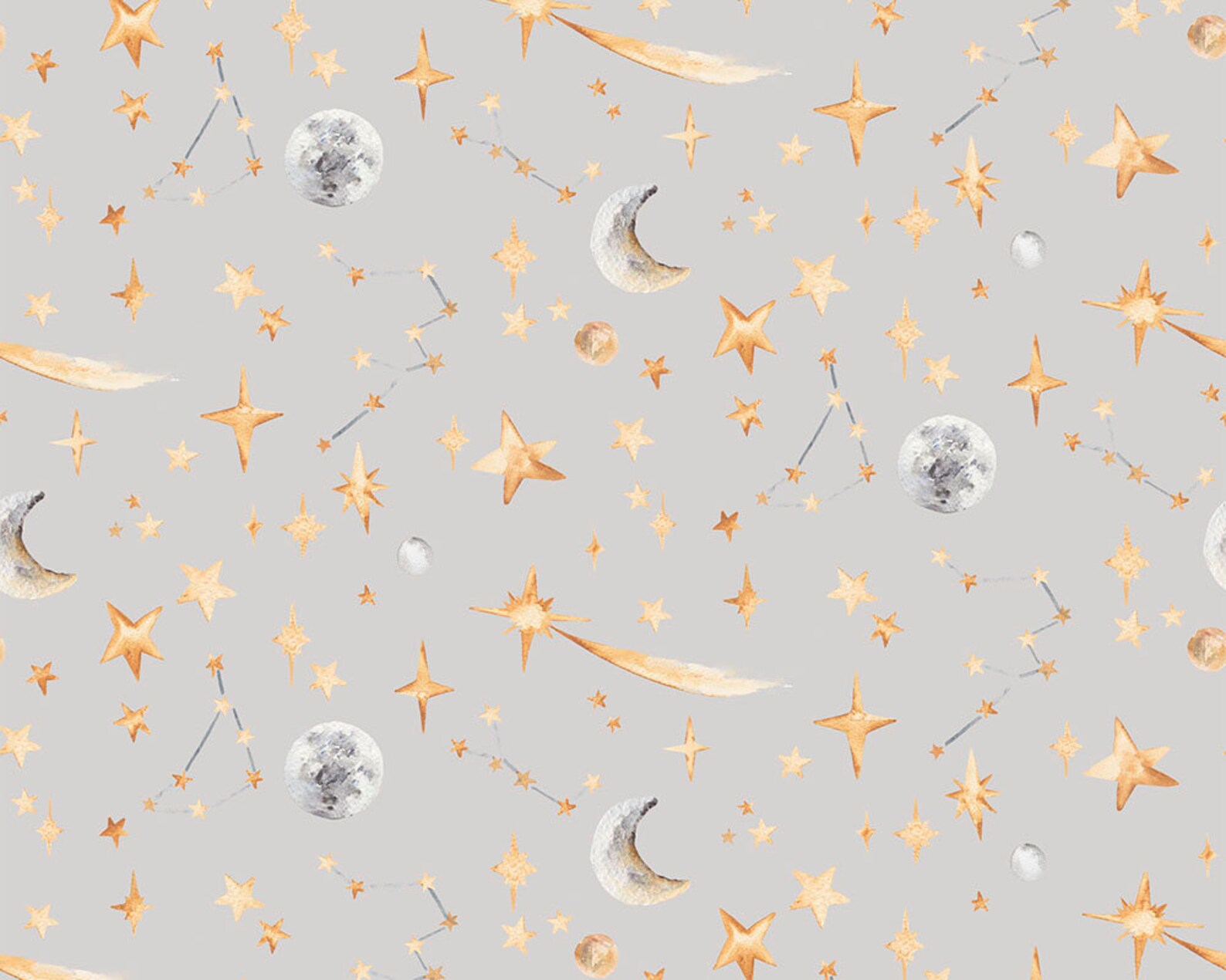 Stars Children's Wallpaper Available in 4 colourways | Etsy