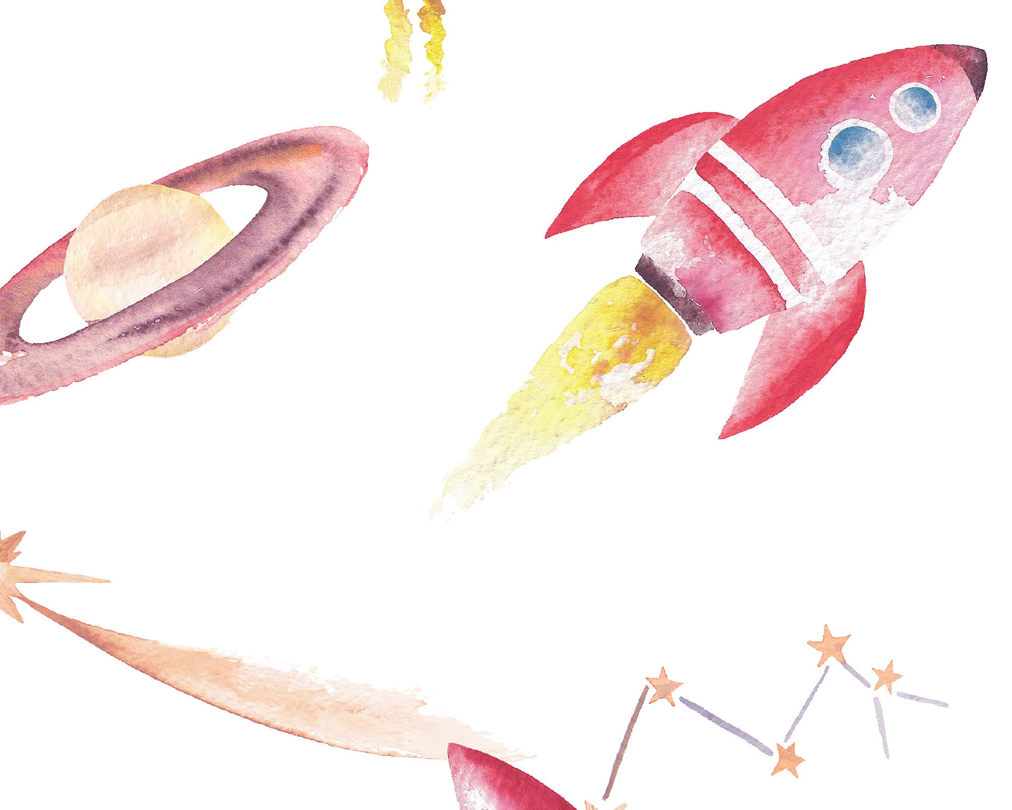 Rockets Children's Wallpaper - Etsy UK