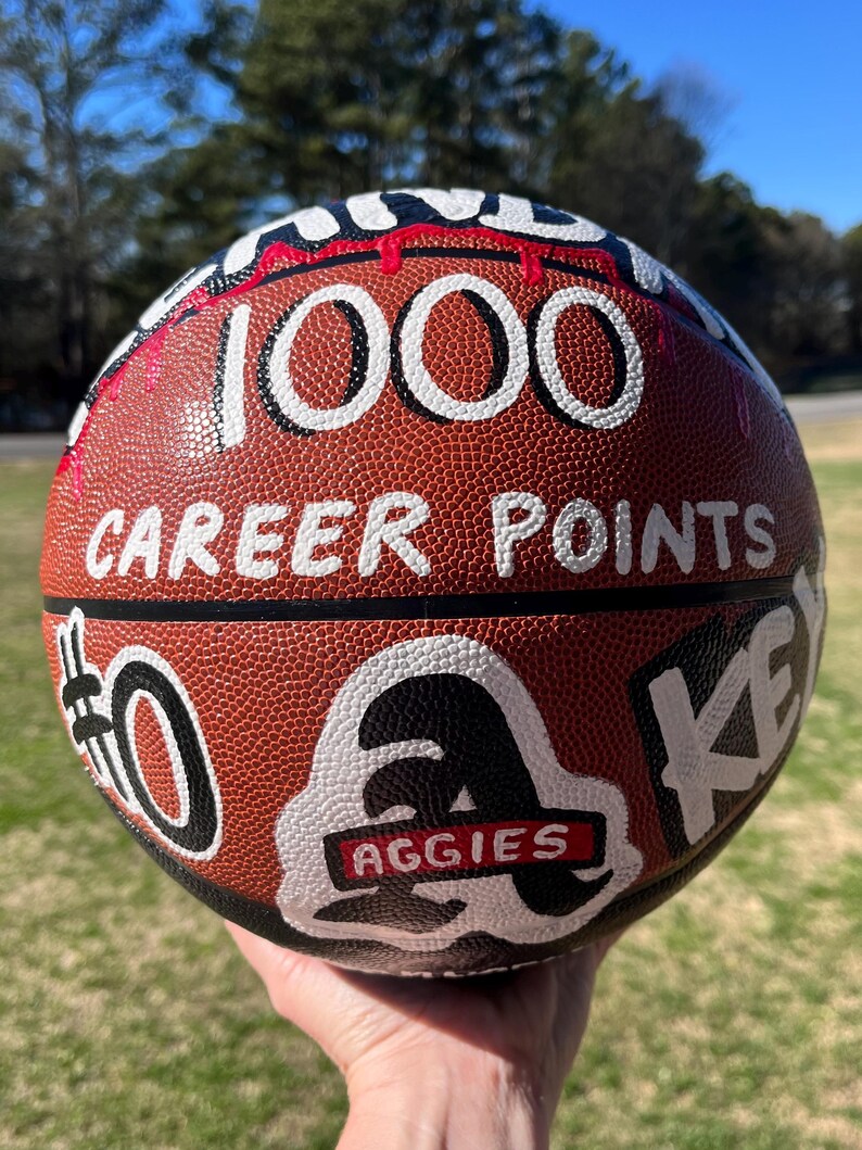 Hand Painted Basketball - Etsy