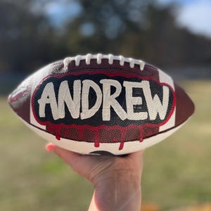 Hand Painted Football - Etsy
