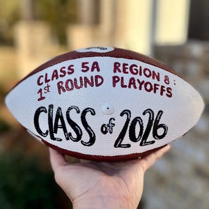 Hand Painted Football - Etsy