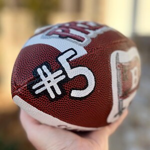 Hand Painted Football - Etsy