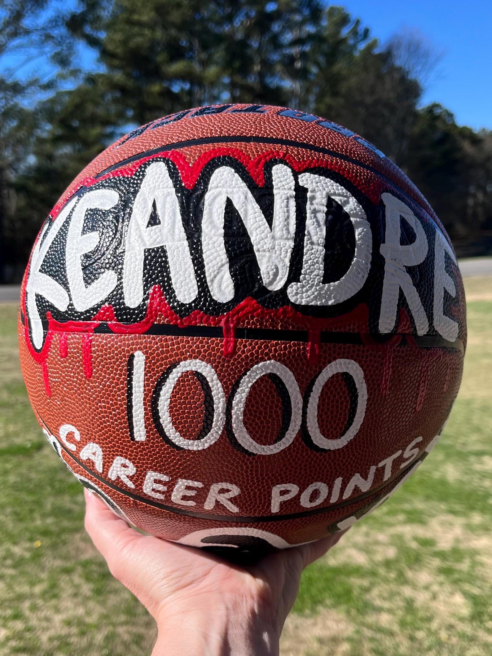 Hand Painted Basketball - Etsy