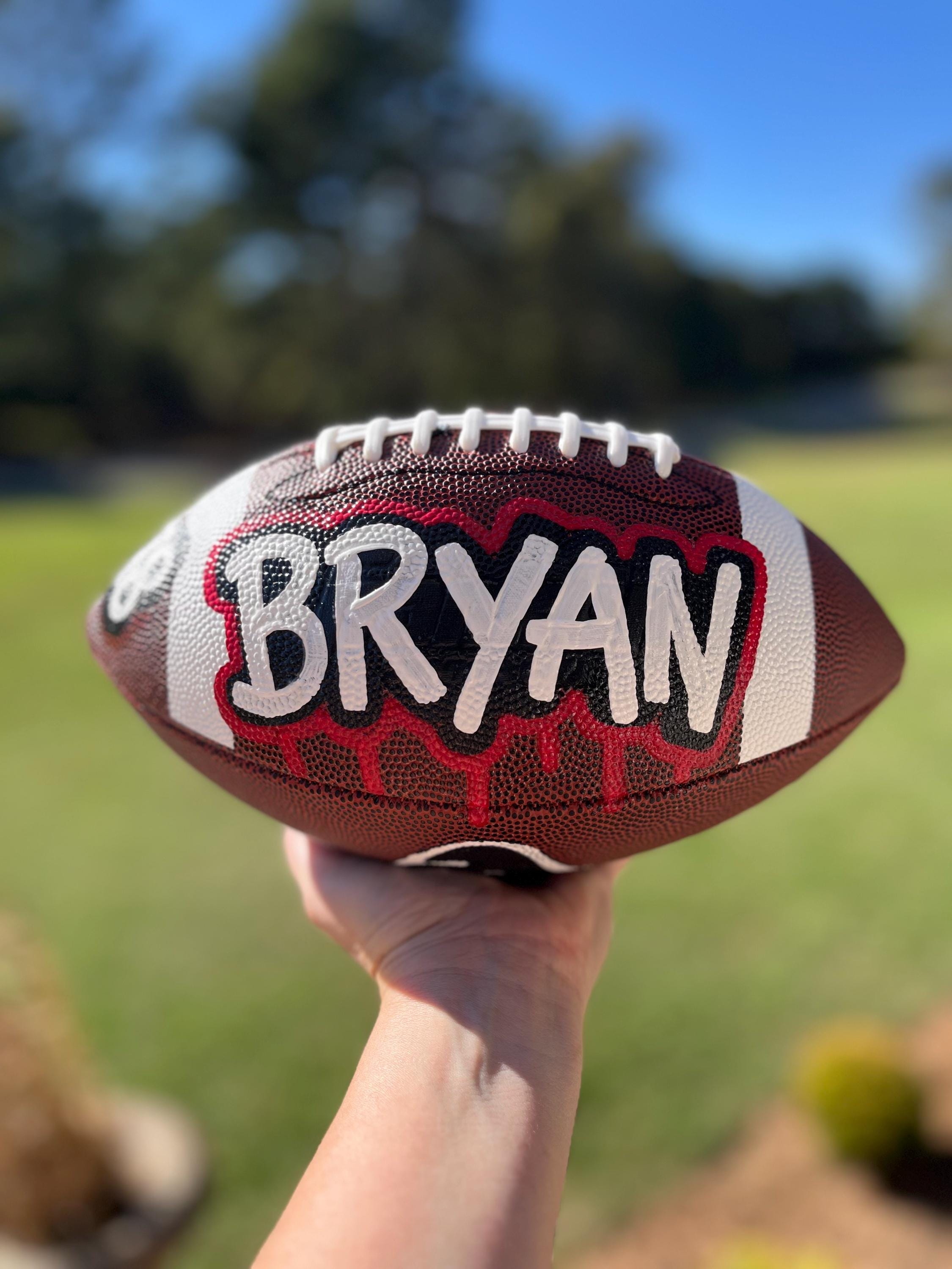 Hand Painted Football - Etsy