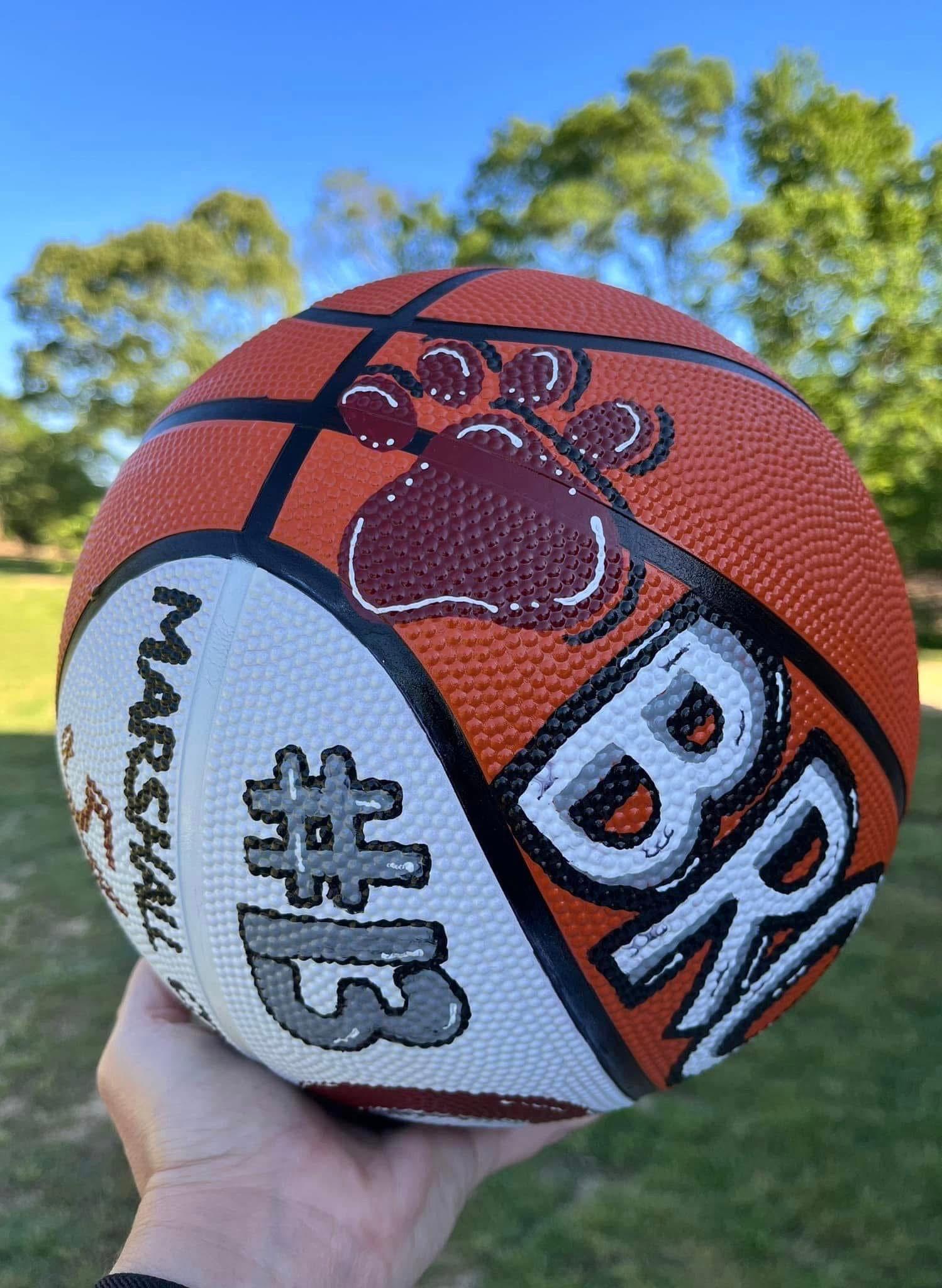 Hand Painted Basketball - Etsy