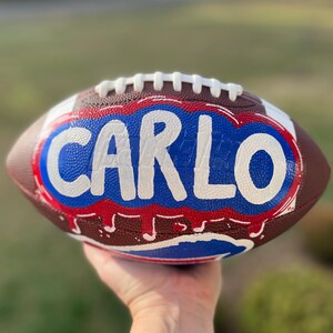 Hand Painted Football - Etsy