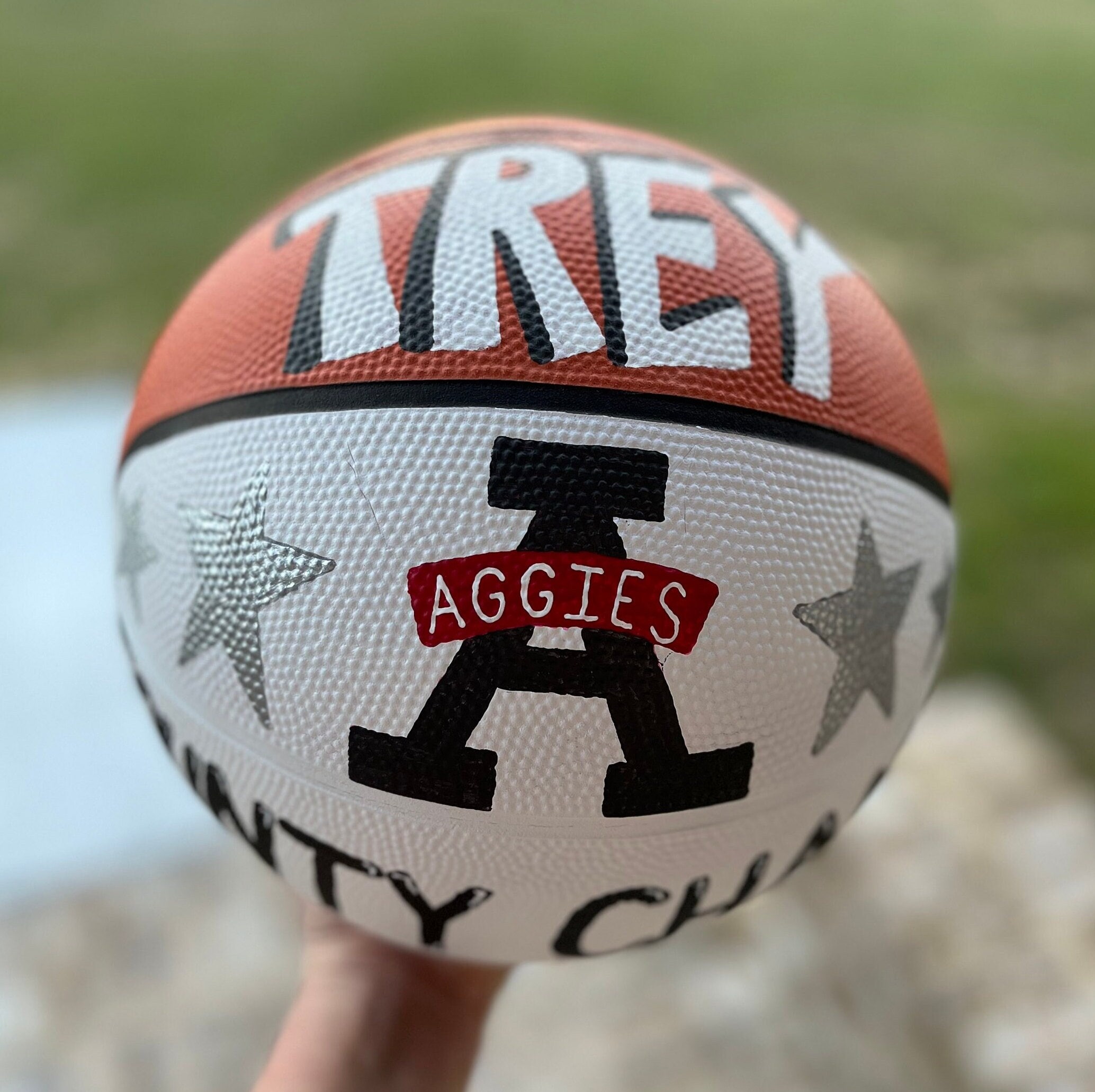 Custom Hand Painted Basketball - Etsy