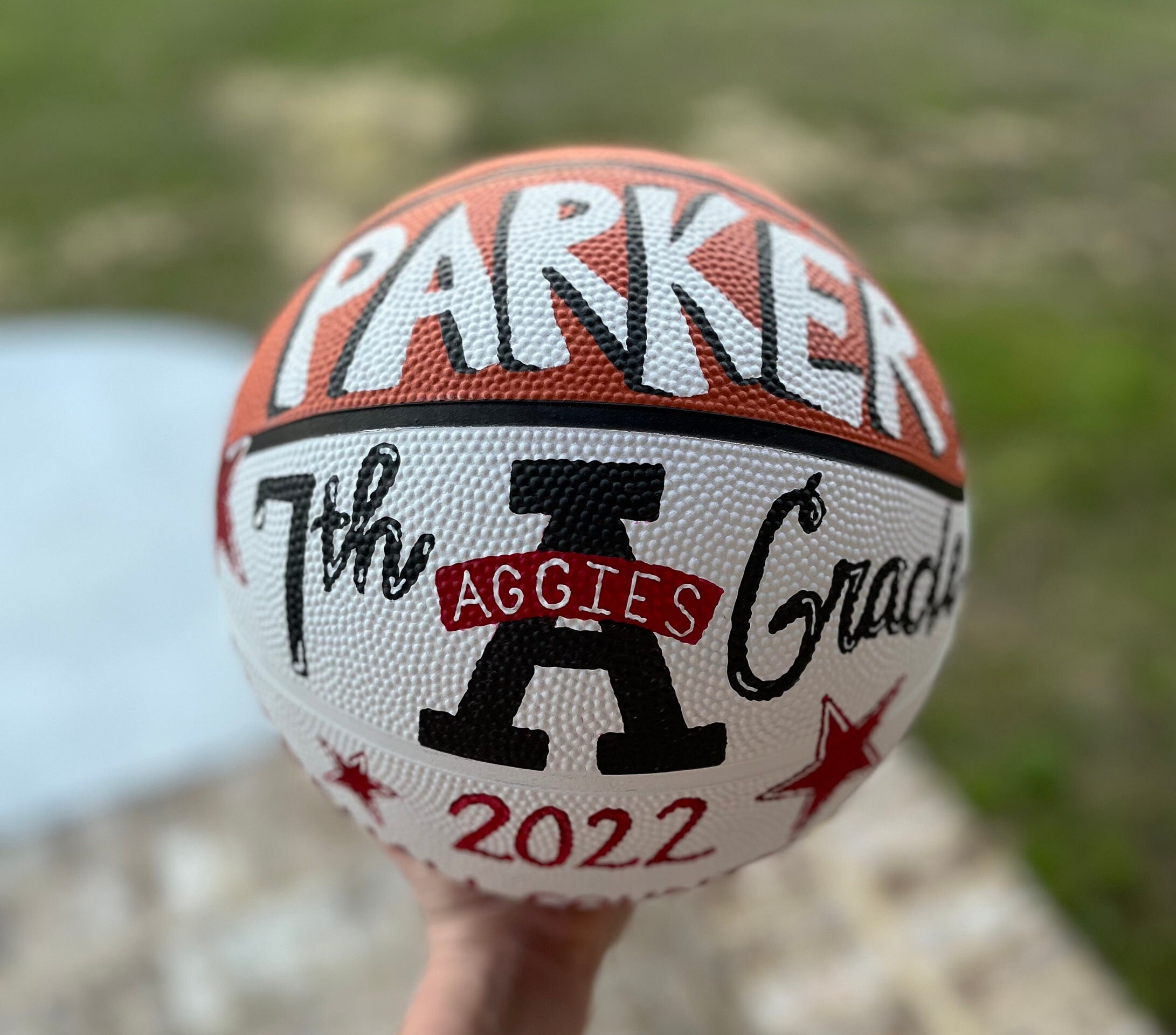 Custom Hand Painted Basketball - Etsy