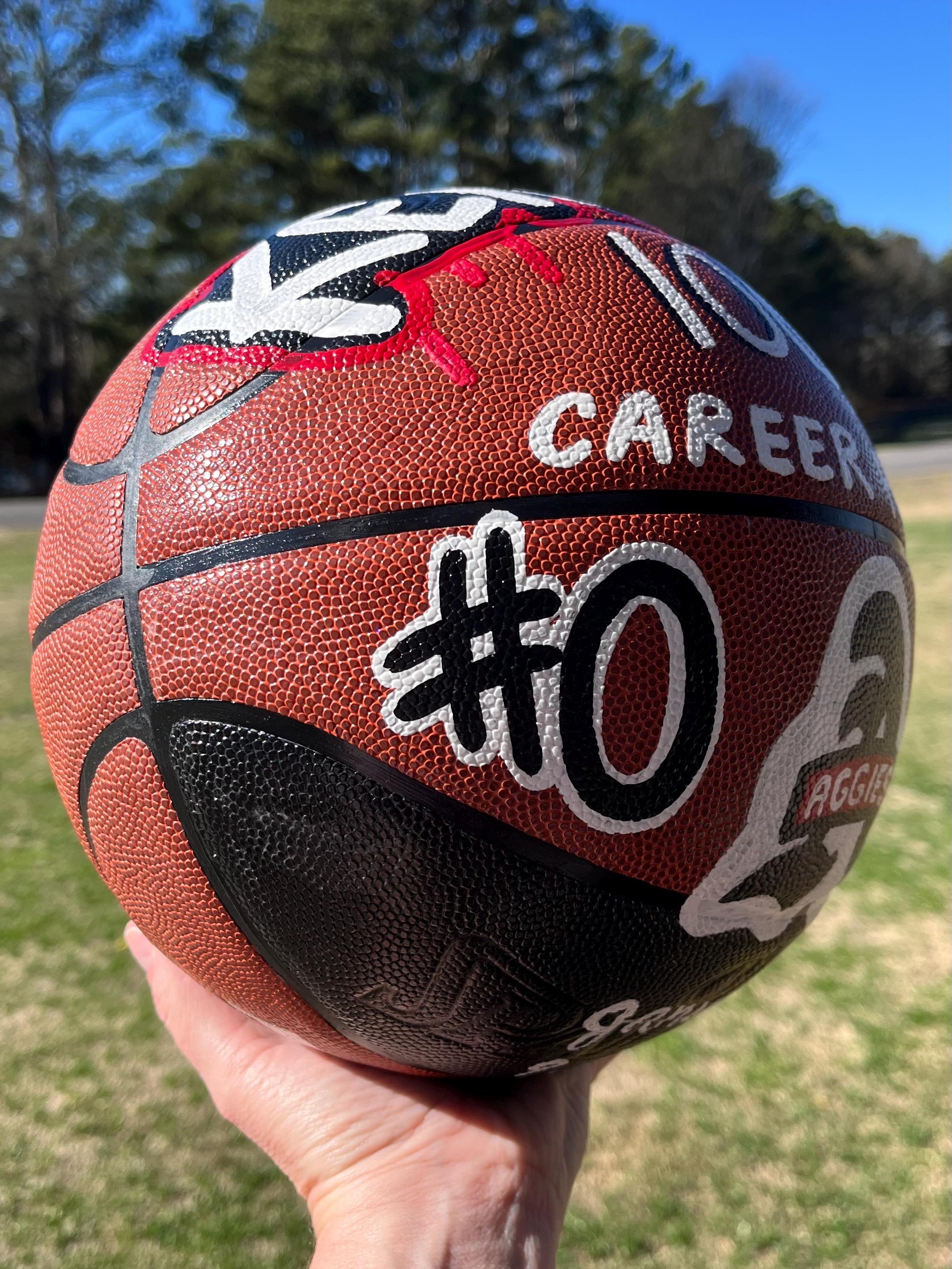 Hand Painted Basketball - Etsy