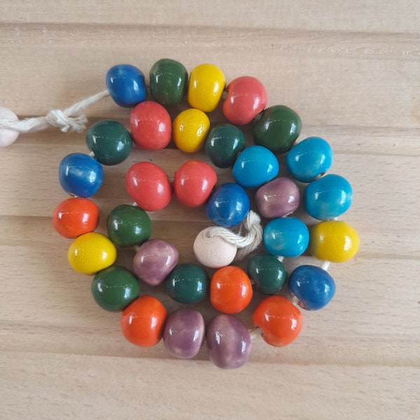Large Ceramic Beads - Etsy