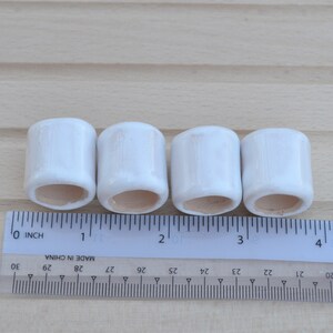 Large Ceramic Beads. 23 Mm X 22 Mm Hole 14 Mm. Set of 4 Tube - Etsy