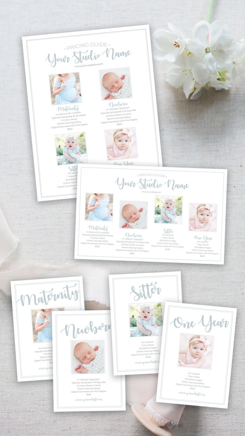 First Year Baby Plan Template Bundle. Newborn Photography. Maternity ...