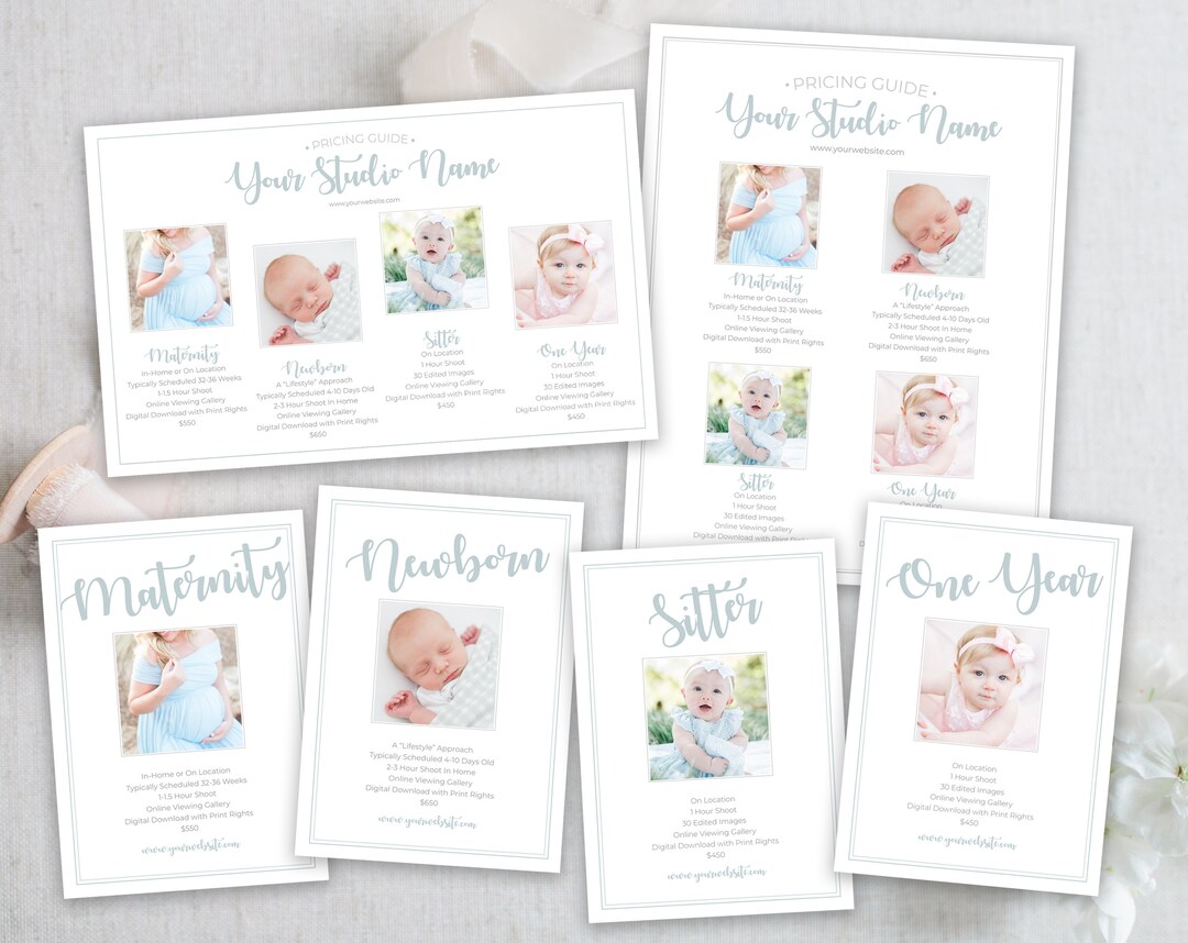 First Year Baby Plan Template Bundle. Newborn Photography. Maternity ...