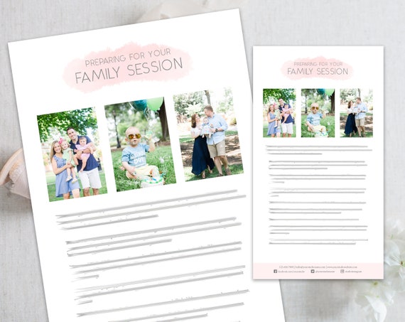Style Guide Template. Family Session Guide. Family Prep Guide. | Etsy