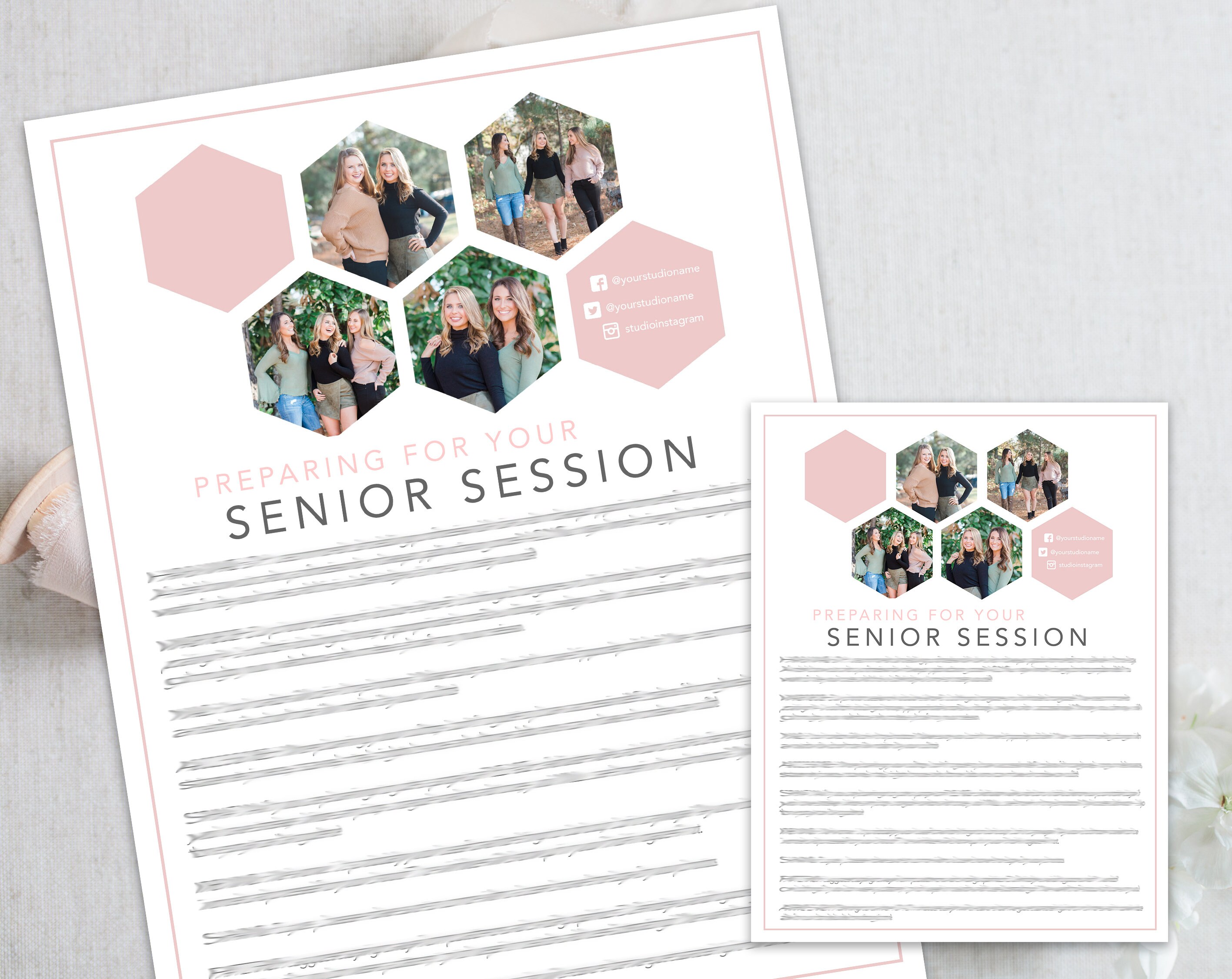 Senior Session Prep Guide Template. Senior Prep Guide. - Etsy